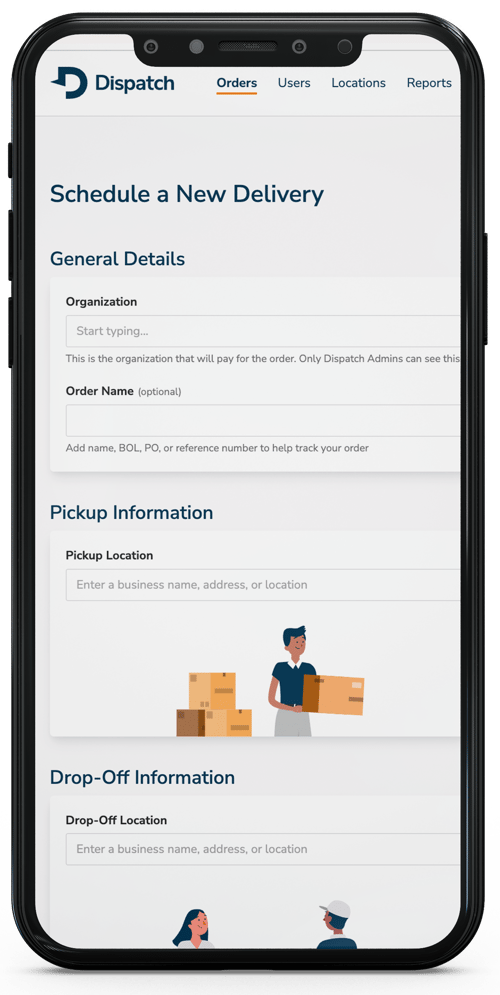 Same-Day Delivery with Dispatch